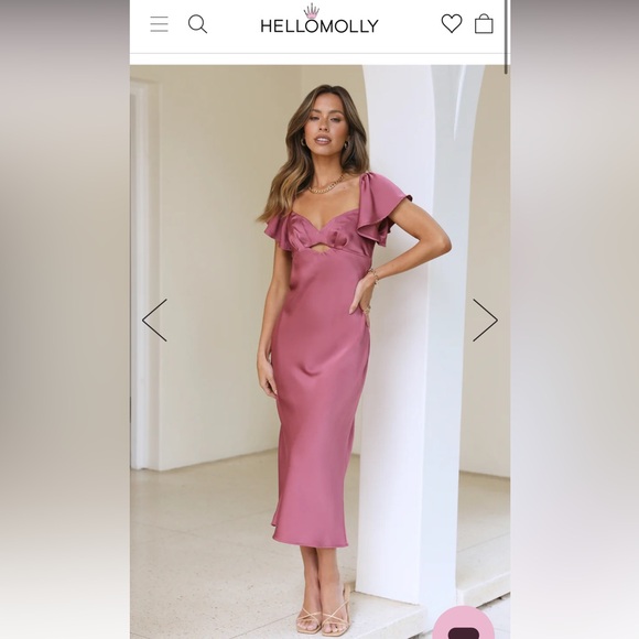 Hello Molly | Dresses | Hello Molly Midi Dress In Plum | Poshmark